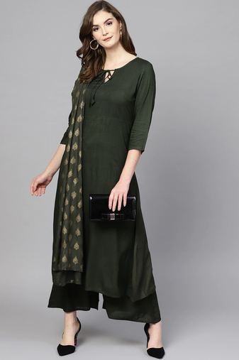 Palazzo Suits - Shop Latest Designer Palazzo Dress Online at Mirraw