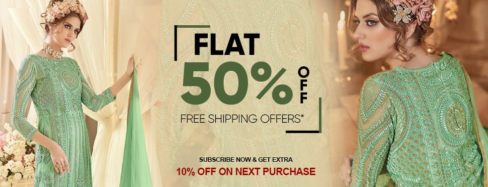 Stunning Dove Blue Organza Zari and Sequins Work Floral Wedding Lehenga ...